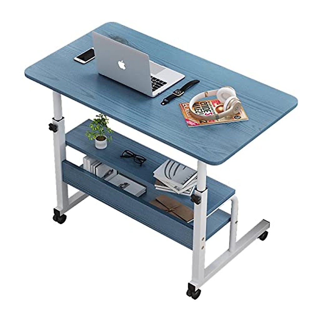 NC Mobile Desk Three-Layer Storage Desk Reading and Learning Office Computer Desk, 80×40