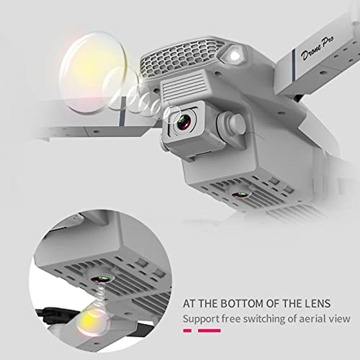 Qiopertar 1080P HD Drone with Dual FPV Camera Remote Control Toys with Altitude Hold Headless Mode One Key Start Speed Adjustment One Key Start 3D Flips Gifts for Boys Girls