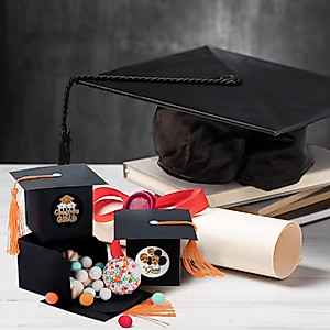 Kesote Graduation Party Favors 2023, 24 Pack Graduation Favor Boxes Grad Cap Box for Candy Goody Chocolate Gift, Graduation Party Supplies