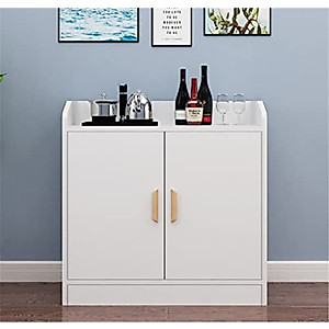 FKSDHDG Round Corner Pantry Cabinet Put Bucket Multifunctional Storage Cabinet with Door Dining Room Side Table Sideboard (Color : OneColor, Size : 30 * 80 * 60CM)