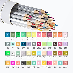 FUNLAVIE Colored Pencils 48 Coloring Pencils Premium Professional Art Drawing Pencil for Adults Coloring Book