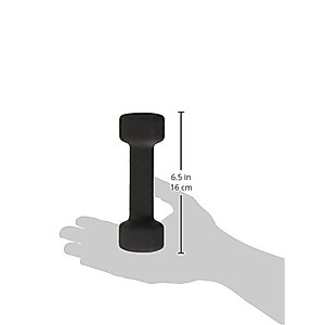 CAP Barbell Black Neoprene Coated Dumbbell, 2 lb Single