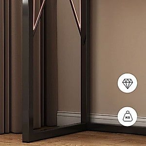 KWOKING Makeup Vanity Desk Table with 5 Drawers & LED Dimmable Mirror Dressing Table Bedroom Makeup Table Storage Cabinet Integrated Dresser White 16" D x 31.5" W x 47" H