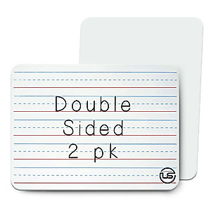 Small White Board- Small Dry Erase Board 2pk.| Double Sided Lapboard Mini Dry Erase Board Perfect for Homeschool Supplies, Office, Classroom Ideal Dry Erase Board for Kids.