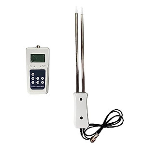 HFBTE Storage Hay Moisture Meter Tester Detector Statistical Hay Bale Moisture Meter Tester Range 5-82% for Alfalfa Pasture Knot Straw Leymus Chinensis Orchard Grass Pennisetum Hydridum And Other Hays