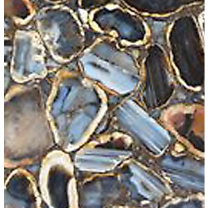 30"x12" Mix Multi Colour Agate Table Top Rectangular Table, Center Table, Coffee Table, Patio Table, Hallway Table, Living Room Furniture