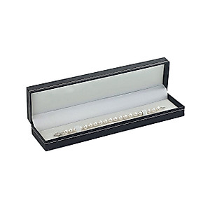 The Pearl Source 14K Gold 6.5-7mm AAA Quality Round White Japanese Akoya Saltwater Cultured Pearl Bracelet for Women