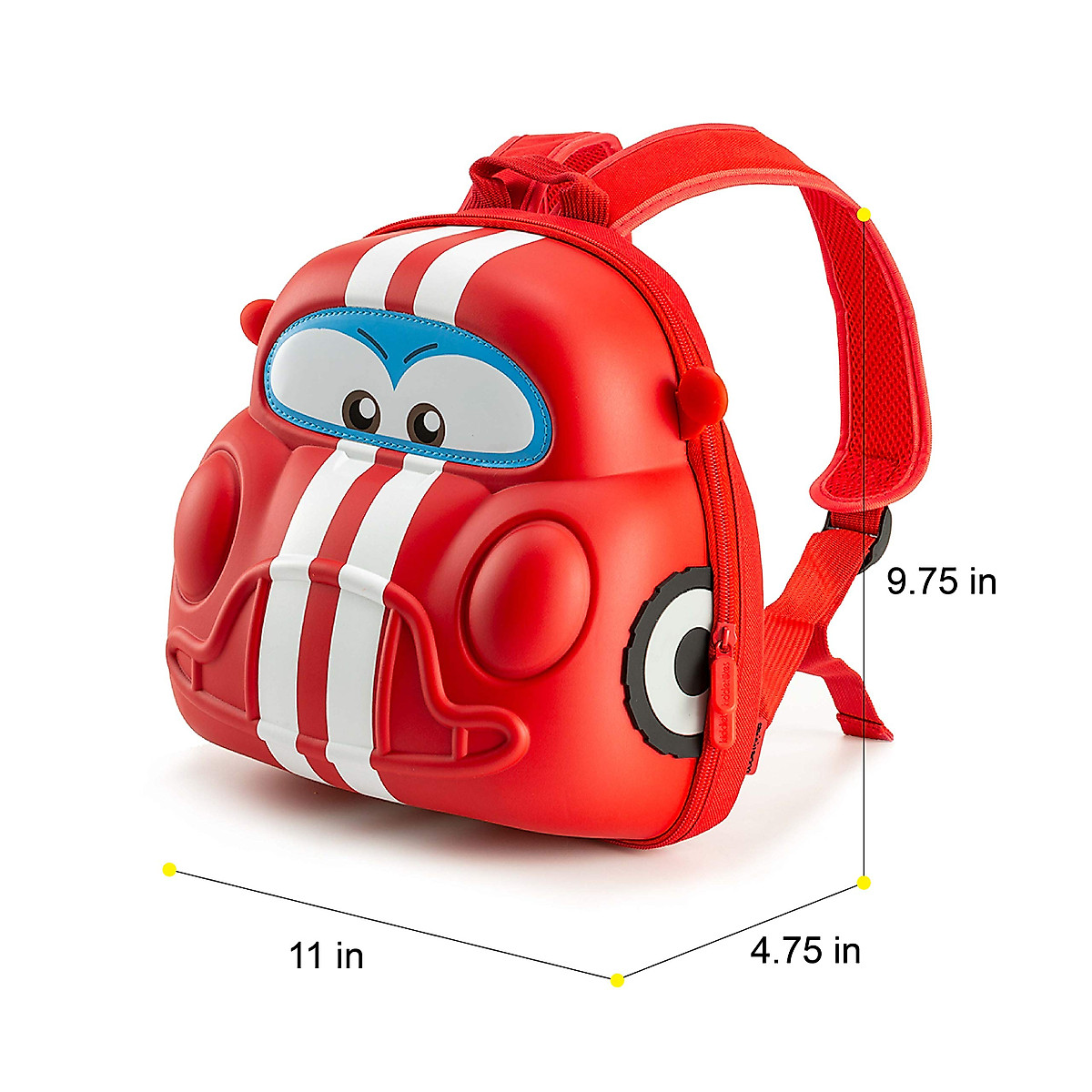 Kiddietotes Car Backpack for Boys and Children – Three Color Options of Cars Backpack for Toddlers – Perfect for Daycare, Preschool, Kindergarten, and Elementary School