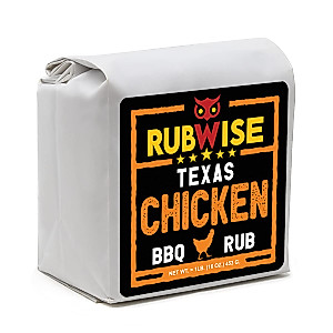 RubWise Texas Style BBQ Chicken Rub (1lb) | Premium Texan BBQ Rubs and Spices for Smoking and Grilling | Great for Chicken, Turkey, Duck, and Seafood |Poultry & Meat Seasoning Spice Dry Rub (No MSG)