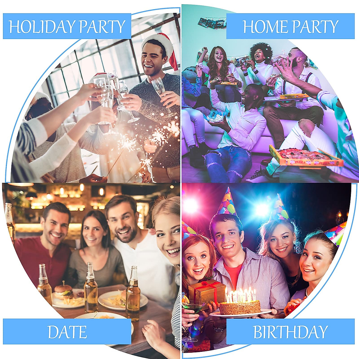 Honeydak 4 Pcs Light up Plastic Martini Cocktail Glasses LED Flashing Martini Drinking Margarita Wine Glasses Acrylic Glow in The Dark Cups for Wedding Birthday Party Favors