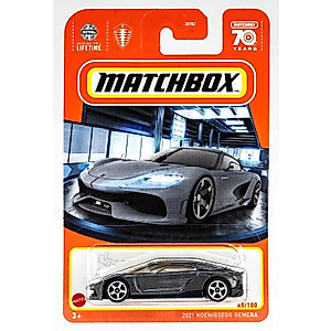 Matchbox - Koenigsegg GEMERA - 2021 - Silver - Matchbox 70 Years - 2023 - Mint/NrMint Ships Bubble Wrapped in a Sized Box