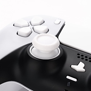 Z&Hveez Replacement Buttons Kit for PS5 Controller, D-pad & Action Buttons & L1 R1 L2 R2 Triggers & Faceplate Cover, Full Set Buttons with Repair Tools For DualSense Controller (White)
