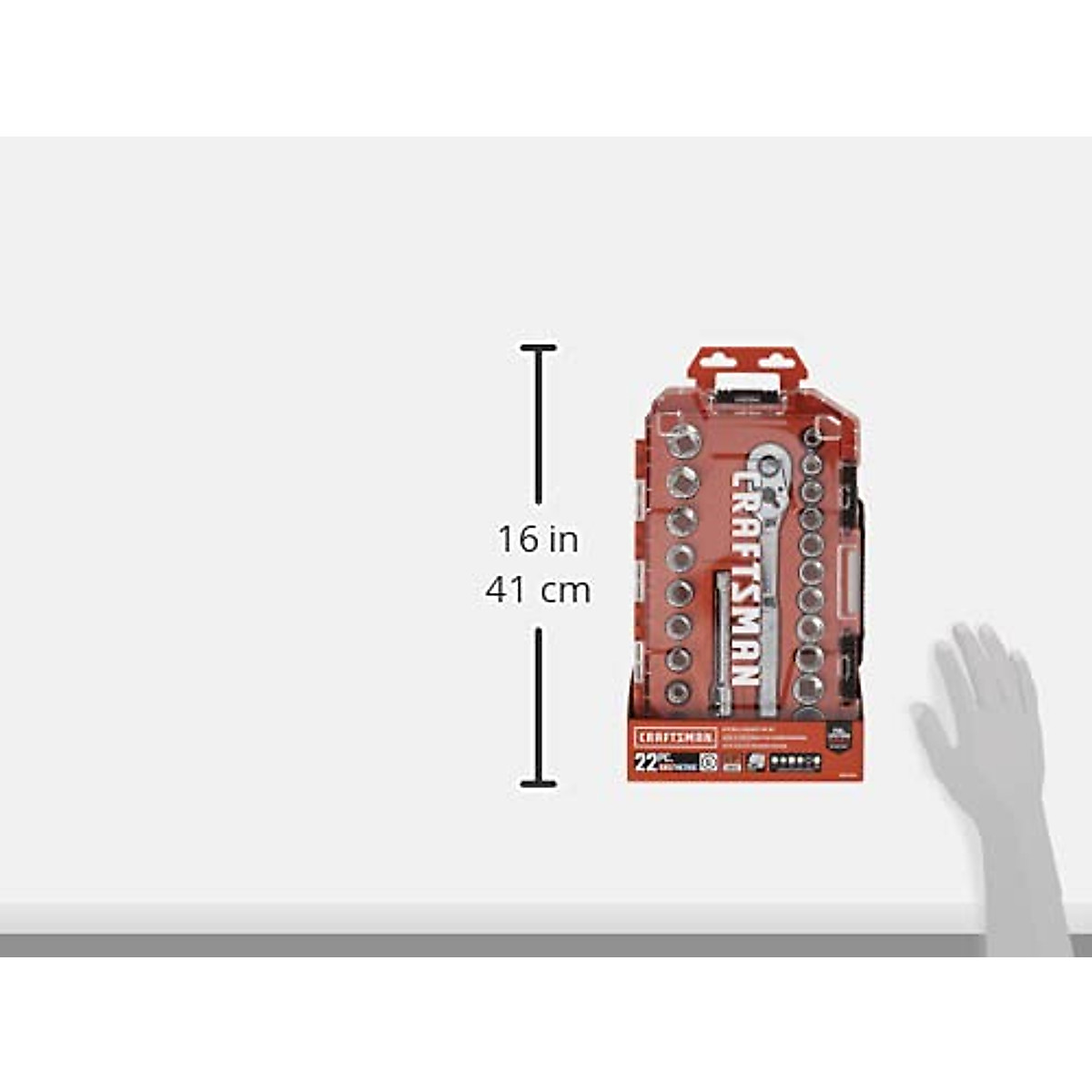 CRAFTSMAN Socket Set, Universal, 1/2-Inch Drive, 19-Piece (CMMT12015)