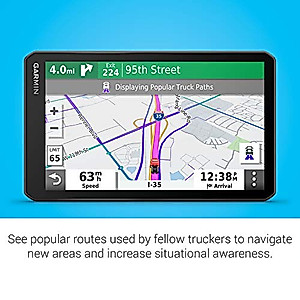 Garmin 010-02313-00 dezl OTR700, 7-inch GPS Truck Navigator, Easy-to-read Touchscreen Display, Custom Truck Routing and Load-to-dock Guidance