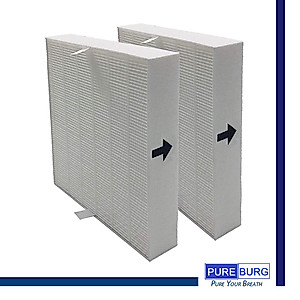 PUREBURG HPA100 True HEPA Replacement Filter Set Compatible with Honeywell HPA090 HPA094 HPA100 HPA104 HPA105 HPA106 Console Series Air Purifiers, Part Number HRF-R1 HRF-AP1 HRF-ARVP100