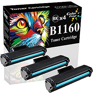 3-Pack ColorPrint Compatible Toner Cartridge Replacement for Dell 1160 B1160w B1160 Work with YK1PM 331-7335 HF44N HF442 B1163w B1165nfw 1163w 1165nfw 1160w B1165 B1163 Laser Printer (Black)
