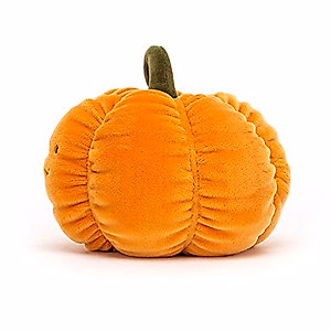 Jellycat Vivacious Vegetable Pumpkin Stuffed Plush, 6" | Fruit Plush Toy | Classic Children's Gift | Halloween Plush