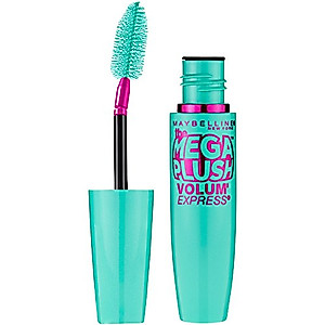 Maybelline New York Volume Express Mega Plush Washable Mascara, Brownish Black, 0.3 Fluid Ounce