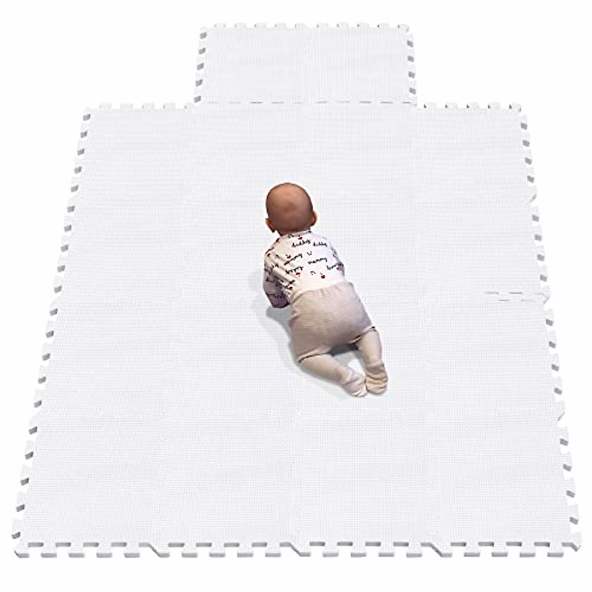 YIMINYUER® 18 Tiles (30cm×30cm×1cm Each Tile) Baby Soft Puzzle Play Mats, Kids Thick EVA Foam Floor, Toddlers & Children's Soft Interlocking Mat R01G301018