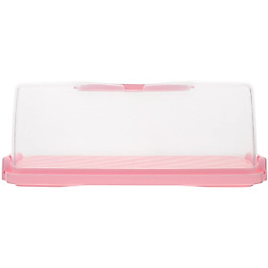 CALLARON Food Containers Cupcake Boxes Cake Carrier Plastic Cake Keeper Cake Containers with Dome Lids Cake Saver with Locking Lid for Cupcake Bread Food Containers Cupcake Boxes