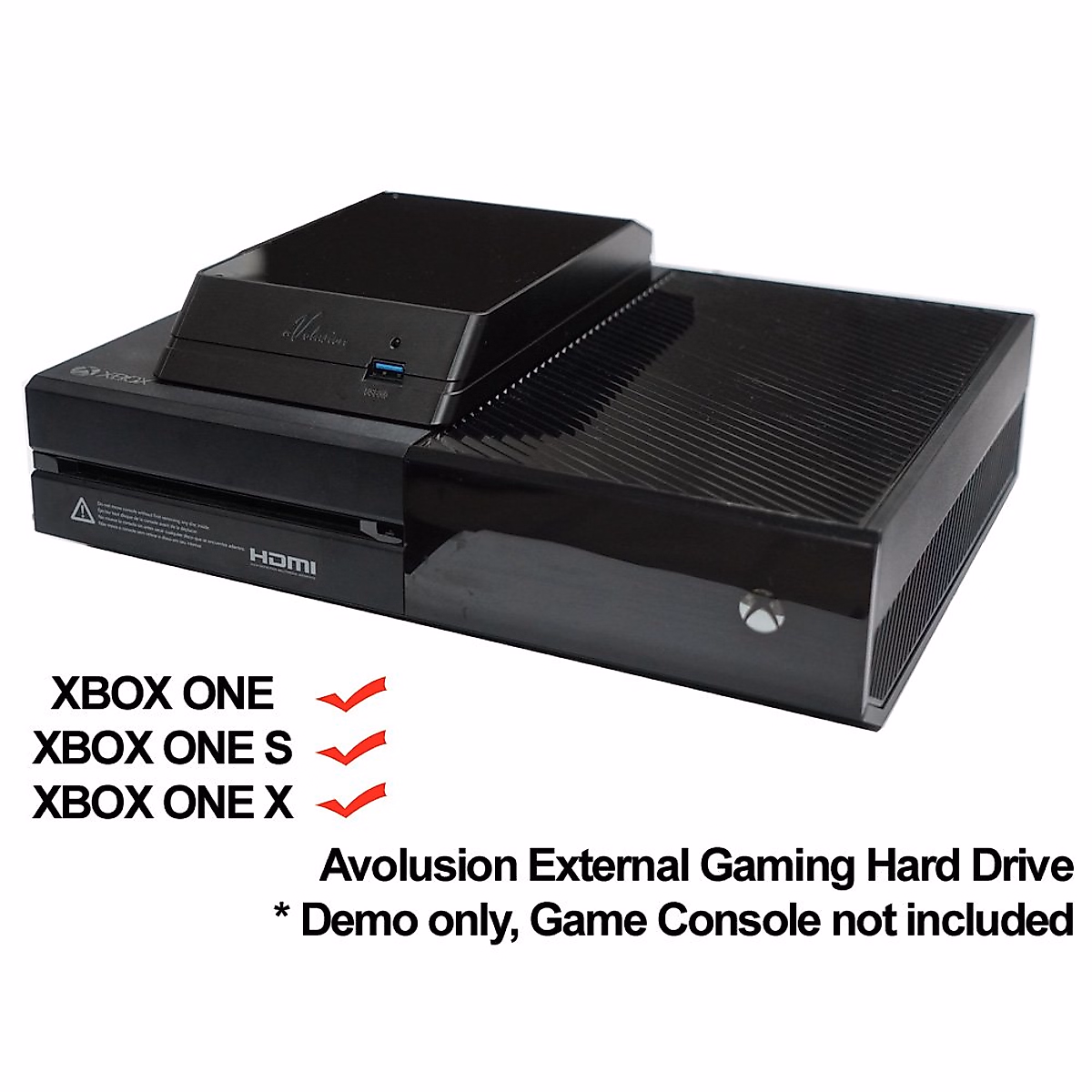 Avolusion HDDGear 8TB (8000GB) USB 3.0 External Gaming Hard Drive (for XBOX One, Pre-Formatted) - 2 Year Warranty