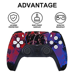 PlayStation 5 optical drive version sticker protective cover, Soul of Wesker ps5 controller protective shell (compatible with ps5 optical drive)