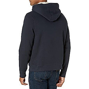 Amazon Essentials Men's Sherpa-Lined Full-Zip Fleece Hoodie, Navy, XX-Large