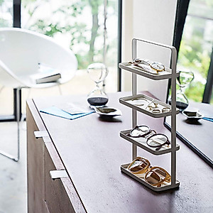 YAMAZAKI home 4298 4-Tier Accessory Tray-Jewelry Holder & Storage Organizer, One Size, White