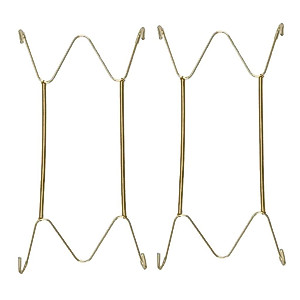 Gazechimp 4pcs Invisible Wall Hanging Plate Hook Hanger Dish Display Holder W Shape