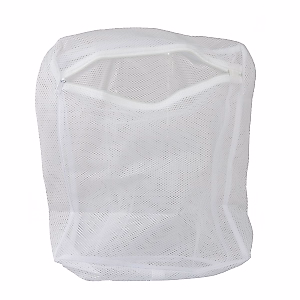 Laundry Bag For Washing Machine, (White), By Home Basics | Lingerie Mesh Laundry Bag With Zipper | Washer Bags For Laundry and Travel