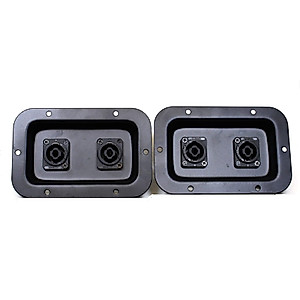 (2) Two Genuine Neutrik NL4MPXX Dual SpeakON Jack Plates for Speakers