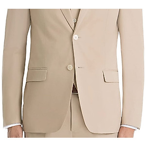 Lauren Ralph Lauren Men's UltraFlex Classic-Fit Cotton Tan Sport Coat (Tan, 46S)