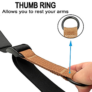 VVAAGG Two-Point QD Rifle Sling with 2-Pcs QD Sling Swivels, Durable Non-Slip 2.5" Extra Wide Design Padded Sling Quick Adjustable Length Rifle Strap