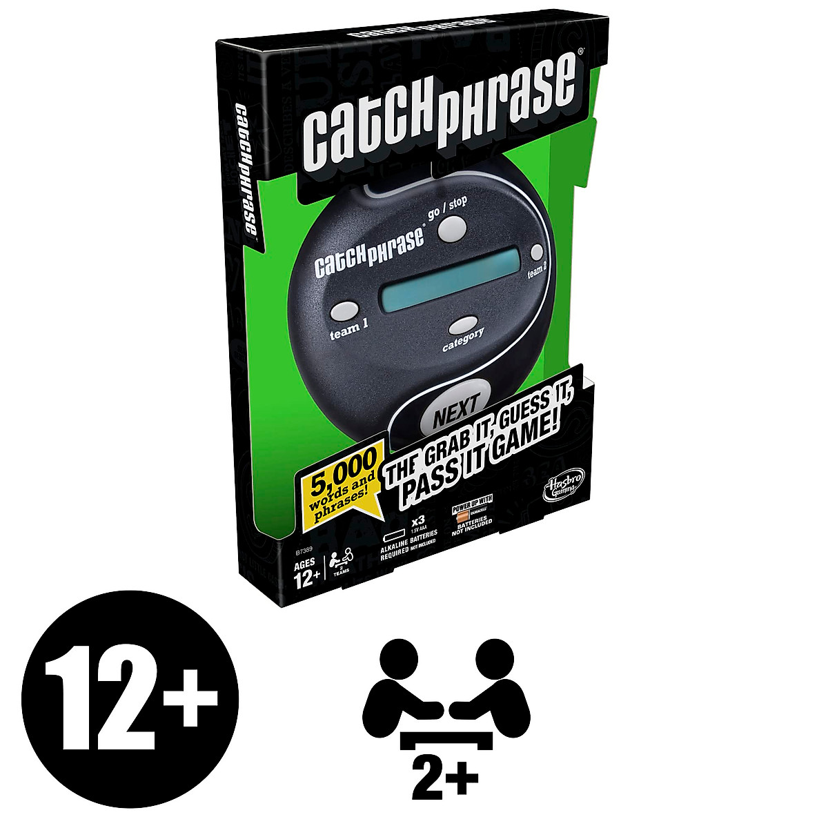 Hasbro Gaming Catch Phrase Game, Handheld Electronic Games, Ages 12 and Up