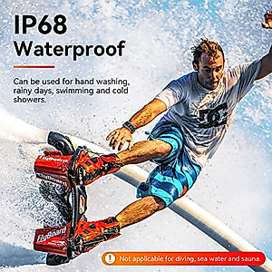 Smart Watch for Android iOS Phones Compatible 1.57 inch Full Touch Screen Fitness Tracker with Heart Rate & Blood Oxygen Monitoring IP68 Waterproof Smart Watches for Men Women (Black)