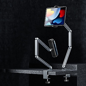 MagicHold Ergonomic Design Stand Holder Mount Compatible with Ipad Pro 12.9 Inch Ipad Air Ipad Mini Tablet 5 to 13 inch,360 Degree Swivels