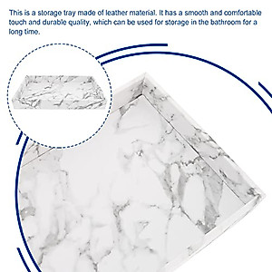 FOMIYES 2pcs Bath Cosmetics for Dish Toilet Candles Multi- Pattern Holder Soap Earrings Nightstand Organizer Makeup Bathroom Candle Trinket Ring Marble Grain Organizing Tank