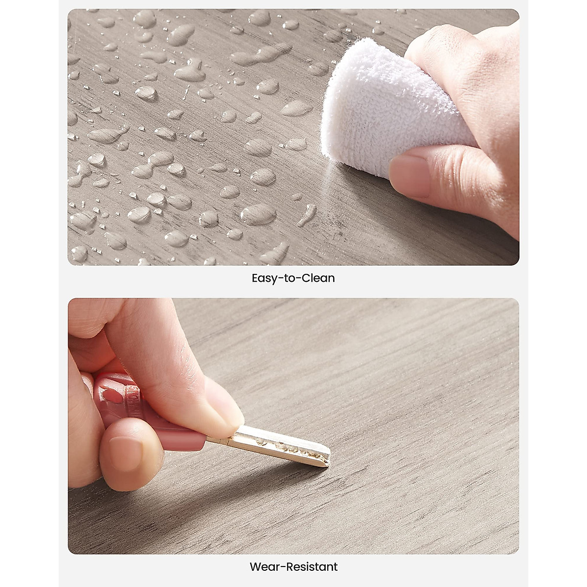 VASAGLE L-Shaped Computer Desk, Industrial Workstation for Home Office Study Writing and Gaming, Space-Saving, Easy Assembly, 58.7”D x 58.7”W, Walnut Brown