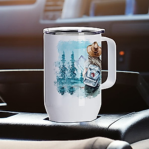 PYD Life Sublimation Tumblers Blanks with Handle 25 OZ Coffee Travel Car Stainless Steel Mugs Cups with Leakproof Lid and Straw for Mug Tumbler Heat Press Sublimation Oven Printing 4 Pack