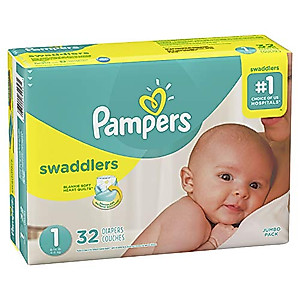 Pampers Swaddlers Newborn Diapers Size 1 32 Count