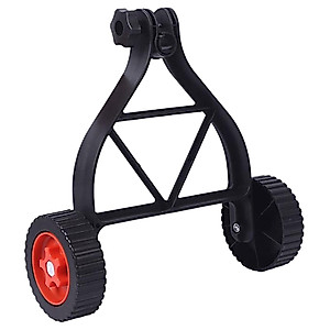 CNImpetus Adjustable String Trimmer Support Wheel for Weed Trimmer, Walk Behind Brush Cutter,Universal Support Auxiliary Wheels Weed Eater Attachments for Weedeaters Weed Trimmer Grass Cutter Holder