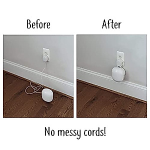 The Nest WiFi Pro Genie Wall Mount Outlet Holder Stand (3-Pack) | Lowest Profile | Open Access | No Messy Screws or Tape | Reinforced Support | Horizontal and Vertical Outlets