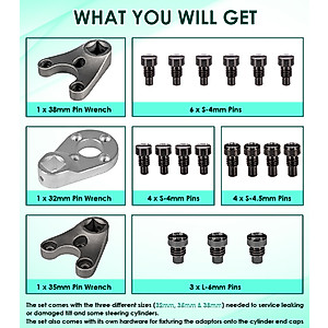 Trim Tilt Pin Wrench Set MT0004 & MT0006 & MT0009 Remove Trim/Tilt Caps on Hydraulic Cylinders for Yamaha Suzuki Johnson Evinrude Honda Outboards