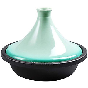 Easy To Clean Moroccan Tagine Cast Iron Pot With Lid Enameled Cast Iron Pots For Home Cooking And Stew 22.5.28 (Color : Blue)