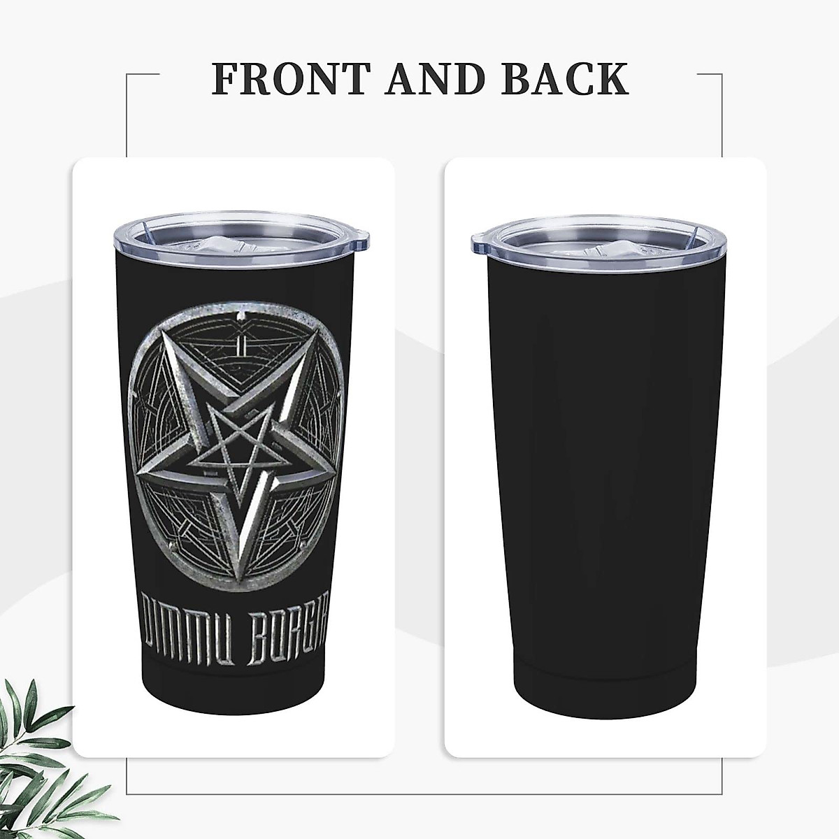 DOTZRLT Dimmu Rock Borgir Band 20 Oz Stainless Steel Coffee Mug Reusable Thermos Travel Mug Insulated Mug With Lid Straws Gift