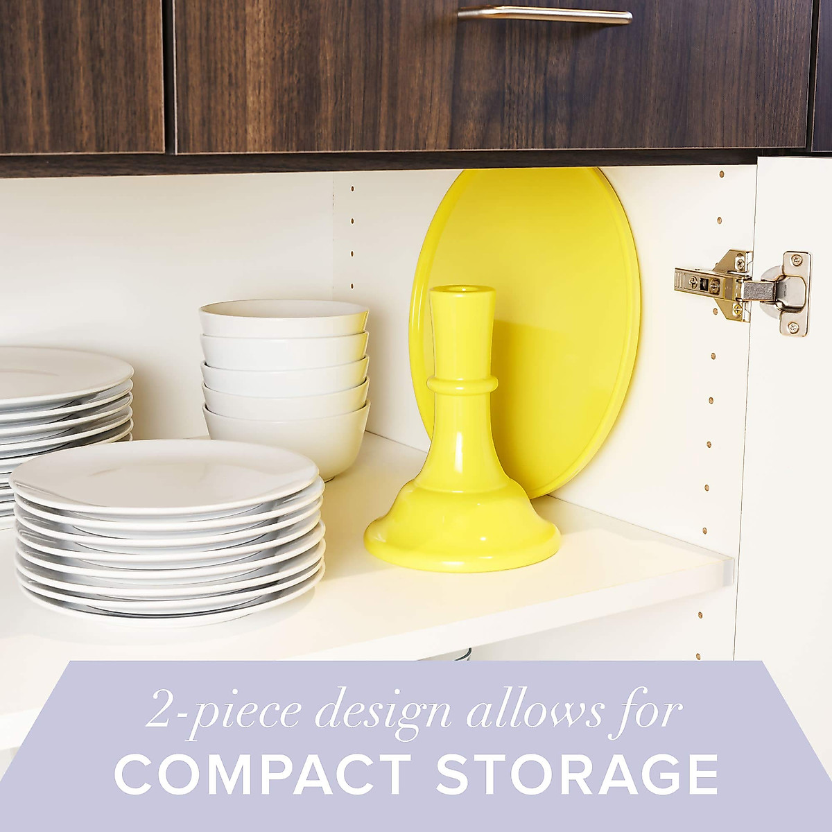 Twine Yellow Melamine Cake Stand, Cupcake Stand, Home Decor, Food Service, Dessert Accessory, Yellow, Set of 1