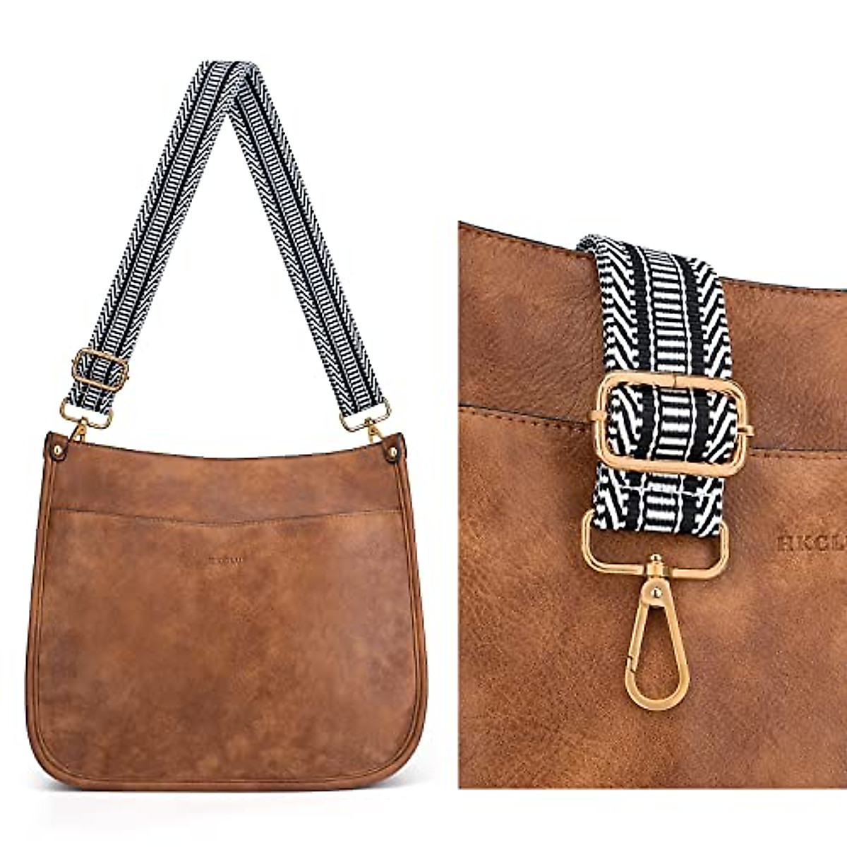 HKCLUF Women Bags Straps Replacement Crossbody Wide Shoulder Strap Adjustable Purse Straps Replacement Belt Crossbody Bag Handbag