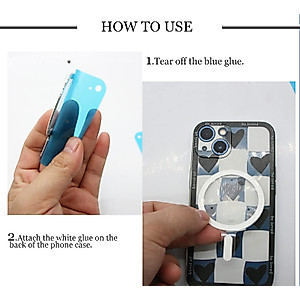 Mgesafe Magnet Sticker, Magnetic Phone case Sticker, Compatible with MagSafe Accessories and Qi Wireless Charger, Suitable for All Smart Phones and iPhone Series