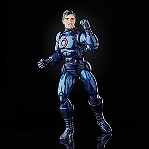 Marvel Hasbro Legends Series 6-inch Stealth Iron Man Action Figure Toy, Includes 5 Accessories and 1 Build-A-Figure Part, Premium Design and Articulation