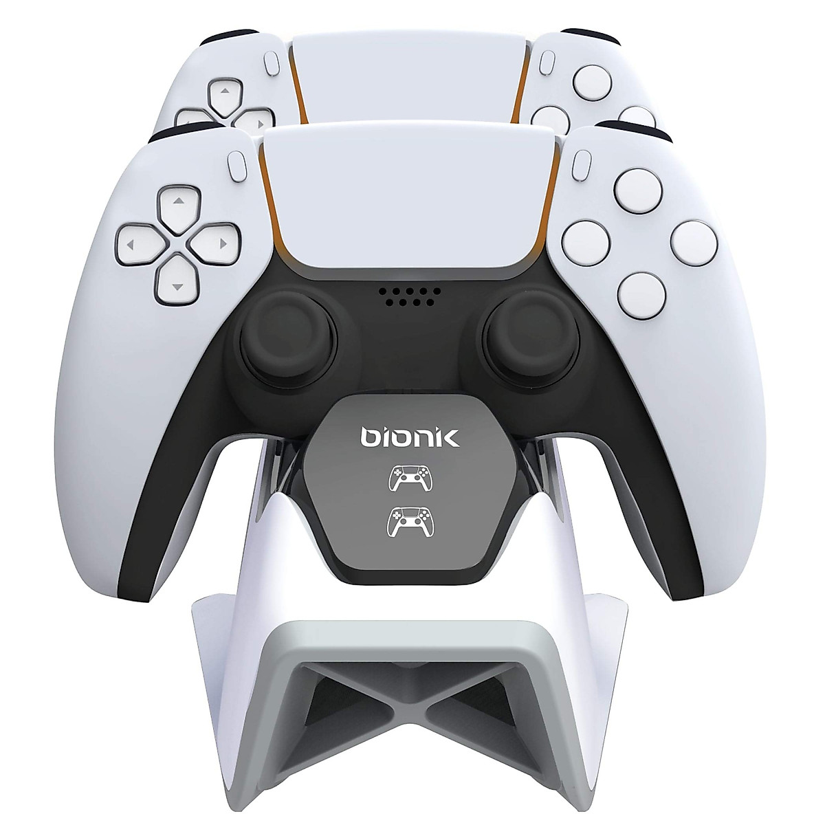 Bionik Power Stand for Playstation 5: Dual PS5 Controller Charging Station with Overcharger Protection - Power Adapter Included (BNK-9067) - Playstation 5